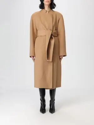 Khaite Belted Wool Coat - Camel