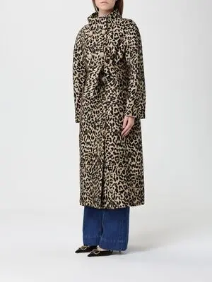 Valentino Garavani Leopard Print Double-breasted Coat - Multicolor