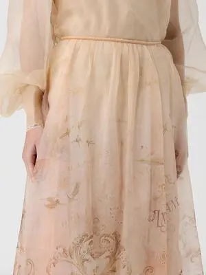 Zimmermann Printed Maxi Skirt - Beige