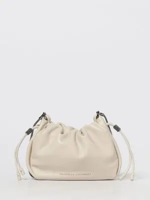 Brunello Cucinelli Drawstring Mini Bag - Ivory
