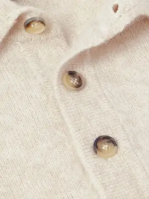Thom Sweeney Brushed Cashmere-blend Polo Shirt