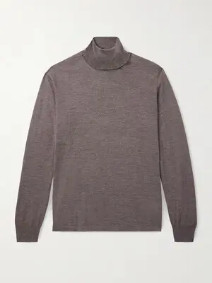 Thom Sweeney Roll Neck Sweaters For Men