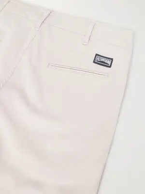 Vilebrequin Ponche Straight-leg Lyocell-blend Gabardine Shorts - Neutrals