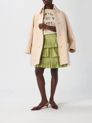 Valentino Garavani Pleated Tiered Skirt - Green