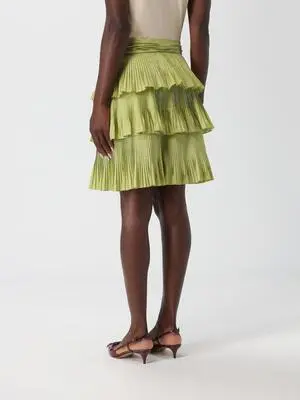 Valentino Garavani Pleated Tiered Skirt - Green