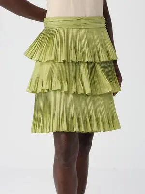 Valentino Garavani Pleated Tiered Skirt - Green
