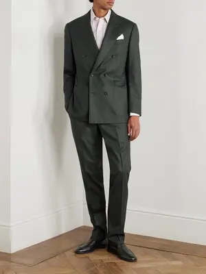 Thom Sweeney Double-breasted Wool Suit