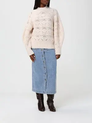 Zimmermann Embroidered Knit Sweater - Beige