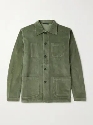 Sid Mashburn Cotton-corduroy Overshirt