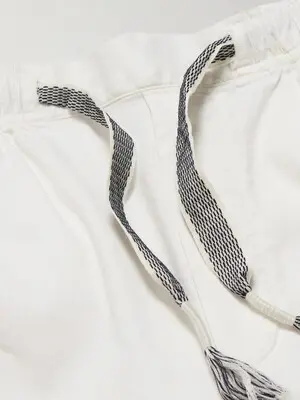 Orlebar Brown Sonoran Tapered Linen-blend Drawstring Trousers - Neutrals
