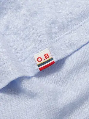 Orlebar Brown Ob-t Slim-fit Linen-jersey T-shirt - Blue