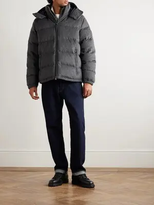 Ralph Lauren Decker Quilted Hooded Jacket - Gray