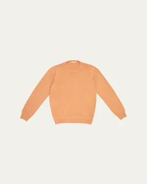 Boglioli Virgin Wool Crewneck Sweater - Orange