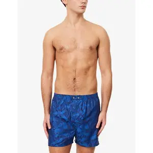 Derek Rose Paris Patterned Cotton Boxer Shorts