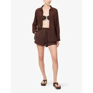 Seafolly Cotton-poplin Drawstring Shorts