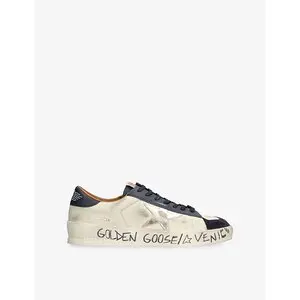 GOLDEN GOOSE Stardan Graffiti Leather Trainers