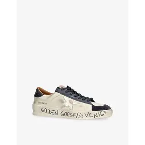 GOLDEN GOOSE Stardan Graffiti Leather Trainers