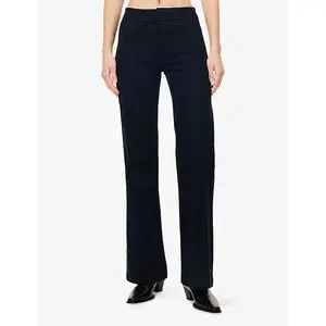 Paige Leenah 32' Slim Wide-leg Stretch-denim Jeans - Control