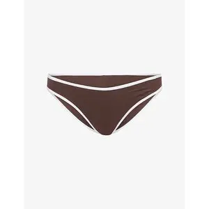Seafolly Textured Hipster Bikini Bottom - Dark Chocolate