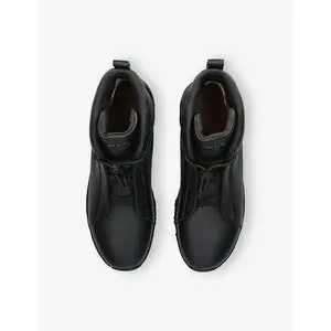 Zegna Triple Stitch Vetta Leather Trainers - Black