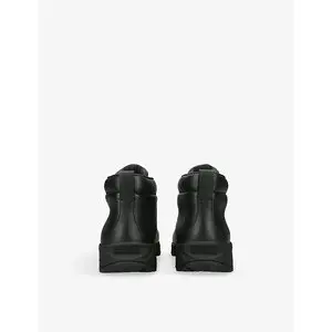 Zegna Triple Stitch Vetta Leather Trainers - Black