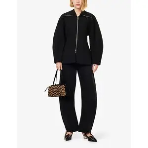 FRAME The Zip Barrel-leg Denim Jeans - Sutro