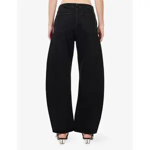 FRAME The Zip Barrel-leg Denim Jeans - Sutro