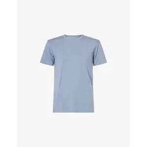 Derek Rose Basel Micro Crewneck Stretch-modal T-shirt - Blue