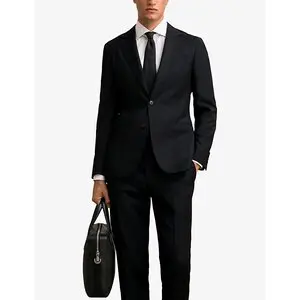 REISS Leather Briefcase - Black