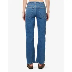 REFORMATION Elton Straight-leg Stretch-denim Blend Jeans - Willamette