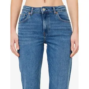 REFORMATION Elton Straight-leg Stretch-denim Blend Jeans - Willamette