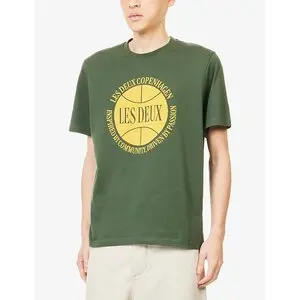 LES DEUX Ben Basketball Cotton-jersey T-shirt