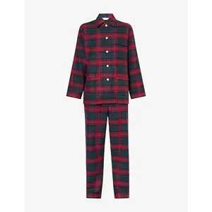 Derek Rose Kelburn Check-print Brushed-cotton Pyjama Set - Multi-coloured