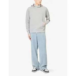 A BATHING APE Shark Relaxed-fit Cotton-jersey Hoody - Grey