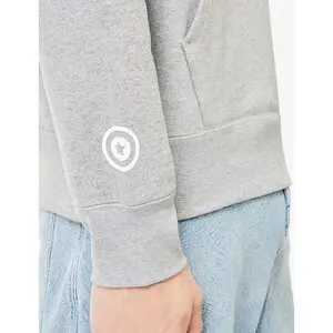 A BATHING APE Shark Relaxed-fit Cotton-jersey Hoody - Grey