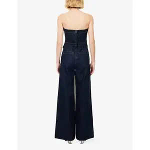 Paige Francesca Wide-leg Denim Jumpsuit
