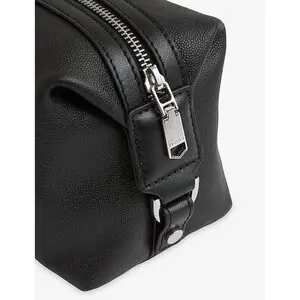 REISS Leather Wash Bag