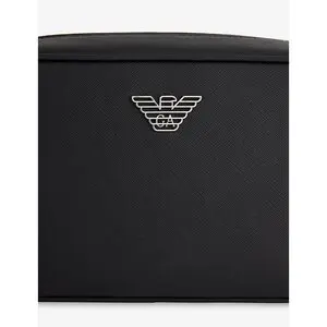 Emporio Armani Branded Faux-leather Washbag