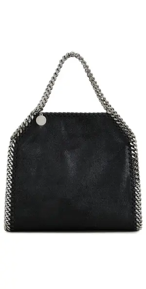 Stella McCartney Mini Eco Shaggy Deer Chain Tote Bag - Black