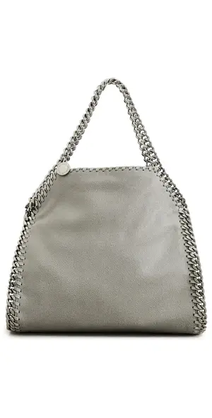 Stella McCartney Mini Eco Shaggy Deer Chain Tote Bag - Light Grey