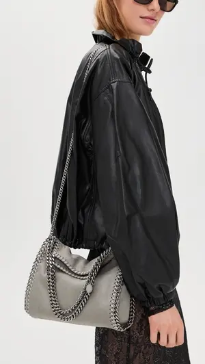 Stella McCartney Shaggy Deer Mini Chain Tote Bag - Light Grey