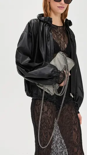 Stella McCartney Shaggy Deer Mini Chain Tote Bag - Light Grey