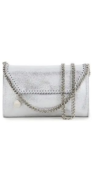 Stella McCartney Mini Crossbody Wallet On Chain - Silver