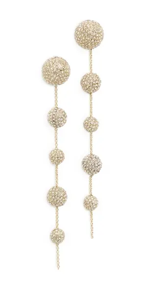 Baublebar Pave Blair Drop Earrings - Clear/gold