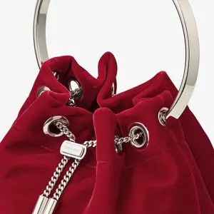 JIMMY CHOO Bon Bon Velvet Bag