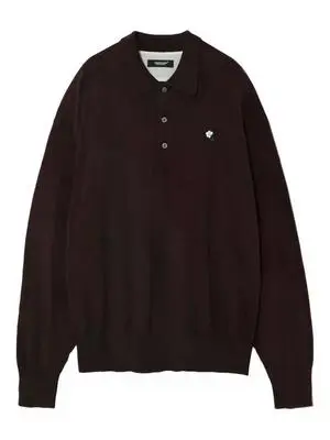 Undercover Appliqué Flower Knit Polo