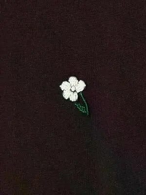 Undercover Appliqué Flower Knit Polo