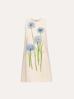 Oscar De La Renta Allium Wool Shift Dress - Multi