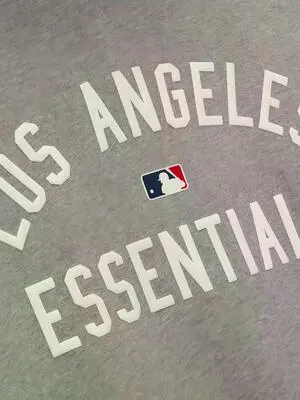 Fear Of God X Mlb Dodgers Graphic Hoodie - Grey