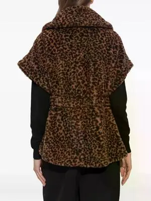 Max Mara Belted Animal-pattern Jacket